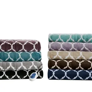 BEAUTYREST Heated Ogee Throw, 60 X 70 - Indigo