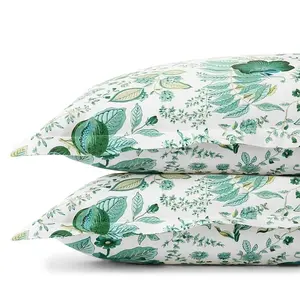 MATOUK Pomegranate Linen Standard Sham Exclusive - Green- Exclusive