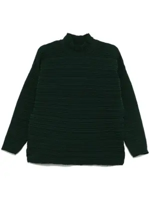 Issey Miyake Crepe Knitted Top