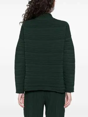 Issey Miyake Crepe Knitted Top
