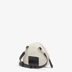 Fendi Charmwhite Sheepskin Charm Bag