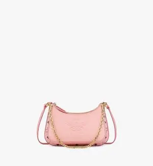 Mcm Aren Duo Hobo - Soft Pink