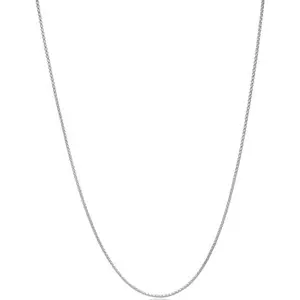 DONATELLO GIAN Round Box Chain Necklace - Silver