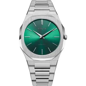 D1 MILANO D1 Milano Ultra Thin Bracelet Watch Silver/ Green