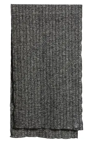 CLIFTON WILSON Pinstripe Herringbone Wool Scarf