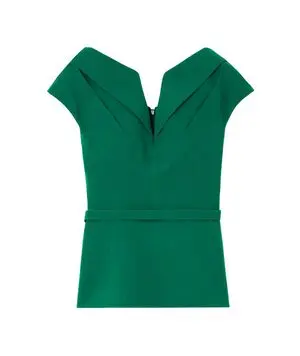 Safiyaa Aliye Off-the-shoulder Belted Top