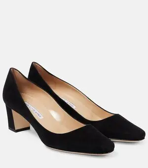 Manolo Blahnik Okkatopla 50 Suede Pumps - Black