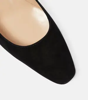 Manolo Blahnik Okkatopla 50 Suede Pumps - Black