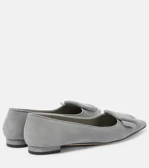 Manolo Blahnik Maysale Ballet Flats - Grey