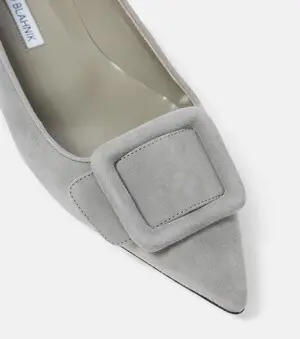 Manolo Blahnik Maysale Ballet Flats - Grey