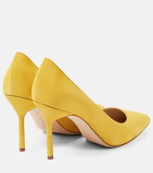 Manolo Blahnik Bb 90 Suede Pumps - Yellow