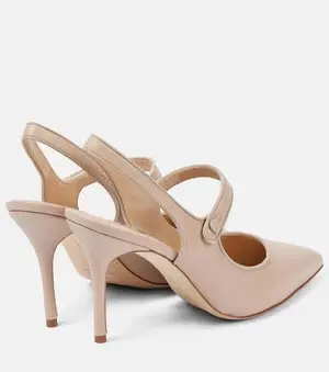 Manolo Blahnik Campari 90 Slingback Pumps - Beige