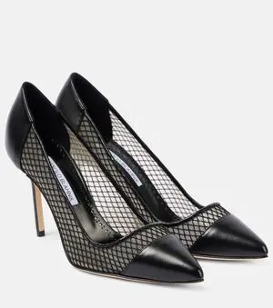 Manolo Blahnik Capcour 90 Pumps - Black