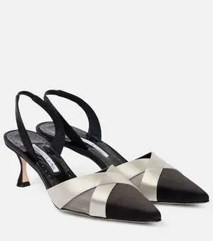 Manolo Blahnik Oyounasli 50 Slingback Pumps