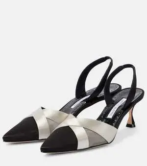 Manolo Blahnik Oyounasli 50 Slingback Pumps