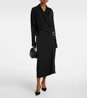 Manolo Blahnik Carolyne 70 Suede Slingback Pumps