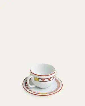 Hermès Tressages Equestres Tea Cup And Saucer