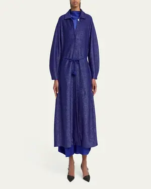 Giorgio Armani Drawstring Maxi Coat
