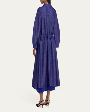 Giorgio Armani Drawstring Maxi Coat