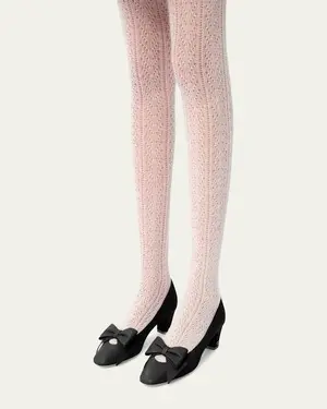 Valentino Garavani Bowow Leather Pumps - Nero