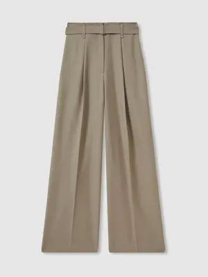 REISS Clara Wool Wide-leg Trousers