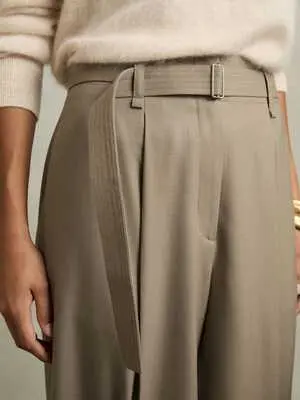REISS Clara Wool Wide-leg Trousers