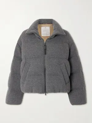 Brunello Cucinelli Padded Ribbed-cashmere Jacket
