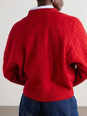 Brunello Cucinelli Cable-knit Cashmere Polo Sweater