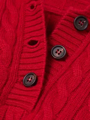 Brunello Cucinelli Cable-knit Cashmere Polo Sweater