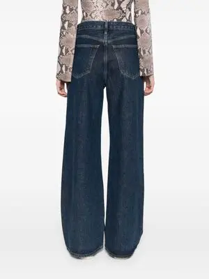 AGOLDE Dame Wide Leg Jeans - Blue
