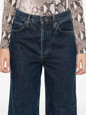 AGOLDE Dame Wide Leg Jeans - Blue