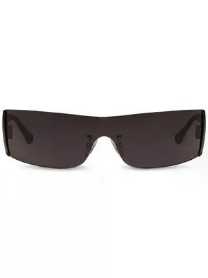 COURREGES Vision 2 Shield Sunglasses - Black