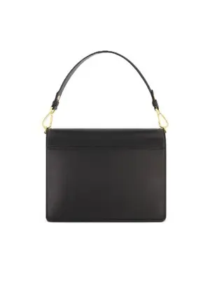 Mac Duggal Leather Shoulder Bag - Black