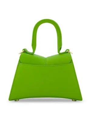 Mac Duggal Leather Mini Handbag With Gold Hardware
