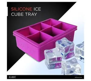 ELBEE HOME Large Silicone Ice Cube Mold