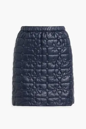 GANNI Quilted Shell Mini Skirt