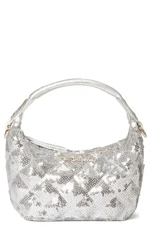 Mz Wallace Tiny Metro Sequin Top Handle Bag