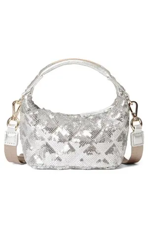 Mz Wallace Tiny Metro Sequin Top Handle Bag