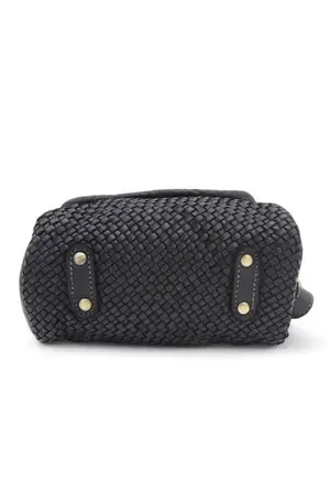 BOLSA NOVA Lily Mini Woven Washed Italian Leather Handbag