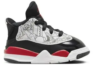 JORDAN Dub Zero Sneakers - White/black/fire Red