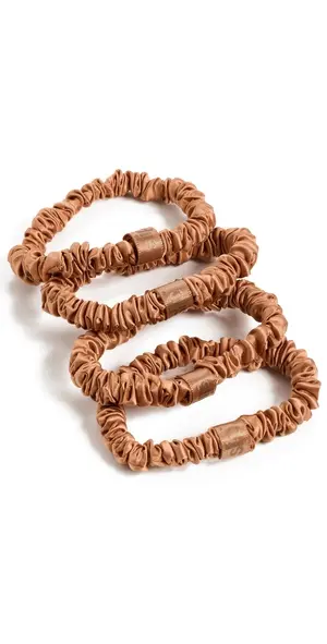 Slip Skinny Silk Scrunchies Set Of 4 - Copper
