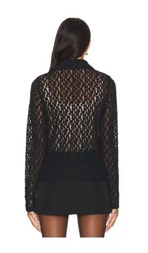 Vince Floral Smocked Long Sleeve Button Up