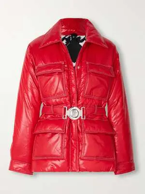 Perfect Moment Jade Belted Quilted Ski Jacket