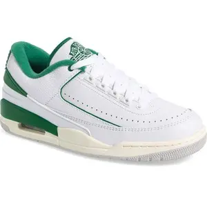 JORDAN 2/3 Low Top Sneaker - White/pine Green/sail/grey