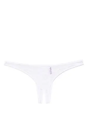 MAISON CLOSE Flashback Thong - White