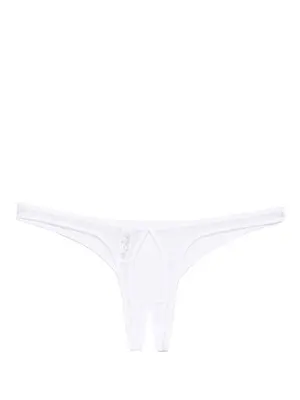 MAISON CLOSE Flashback Thong - White