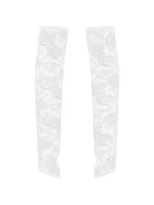 MAISON CLOSE Flashback Fingerless Gloves - White