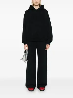 ROTATE BY BIRGER CHRISTENSEN Logo-embroidered Hoodie - Black