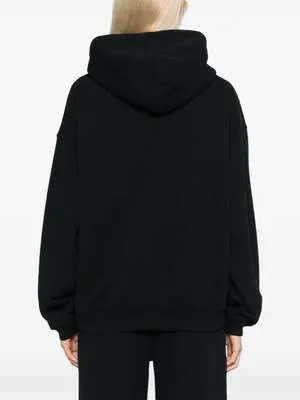 ROTATE BY BIRGER CHRISTENSEN Logo-embroidered Hoodie - Black