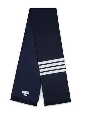 Thom Browne 4-bar Ribbed Scarf